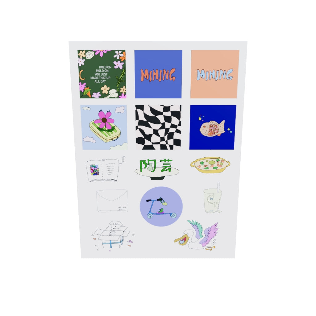 [Sticker Sheet] kojikoji "Mining" – Broth Works